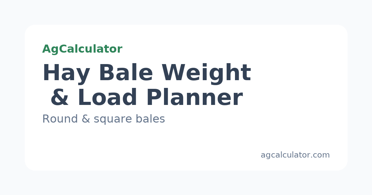 Pasture Stocking Rate & Grazing Days Calculator | AgCalculator